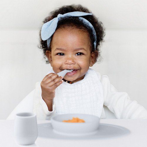 Ezpz - Tiny Spoon (2-pack) - Gray 4M – fivelittleduck