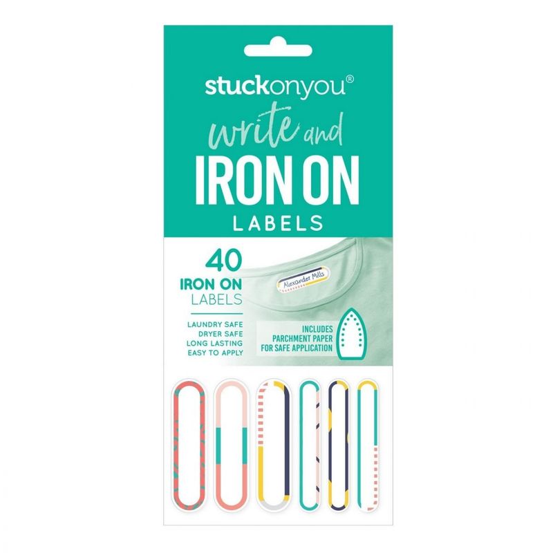 Stuck On You Write and Iron On Labels Neutral – fivelittleduck