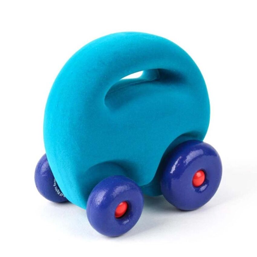 Rubbabu Soft Baby Educational Toy Original Mascot Car- Turquoise ...